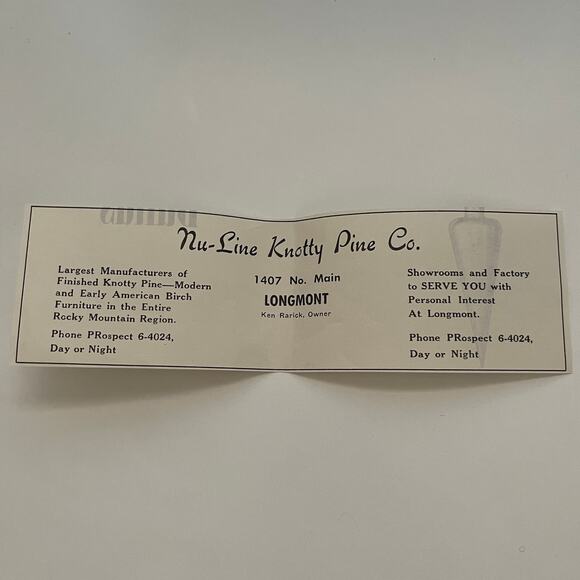 None and/or Unknown | Other | Nuline Knotty Pine Co Ken Rarick Longmont ...
